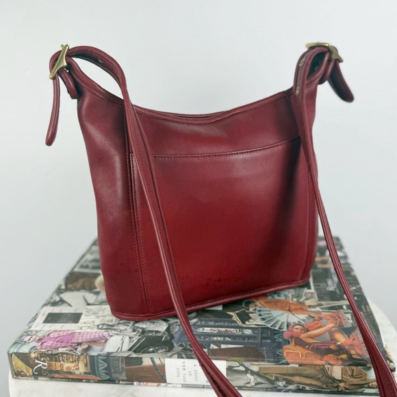 Coach | Bags | Coach Vintage Legacy Slim Duffle Shoulder Bag Red ...